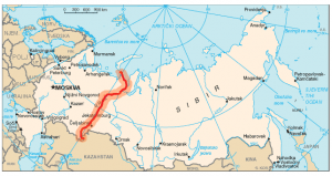 ¶ Montes Urales en el Mapa